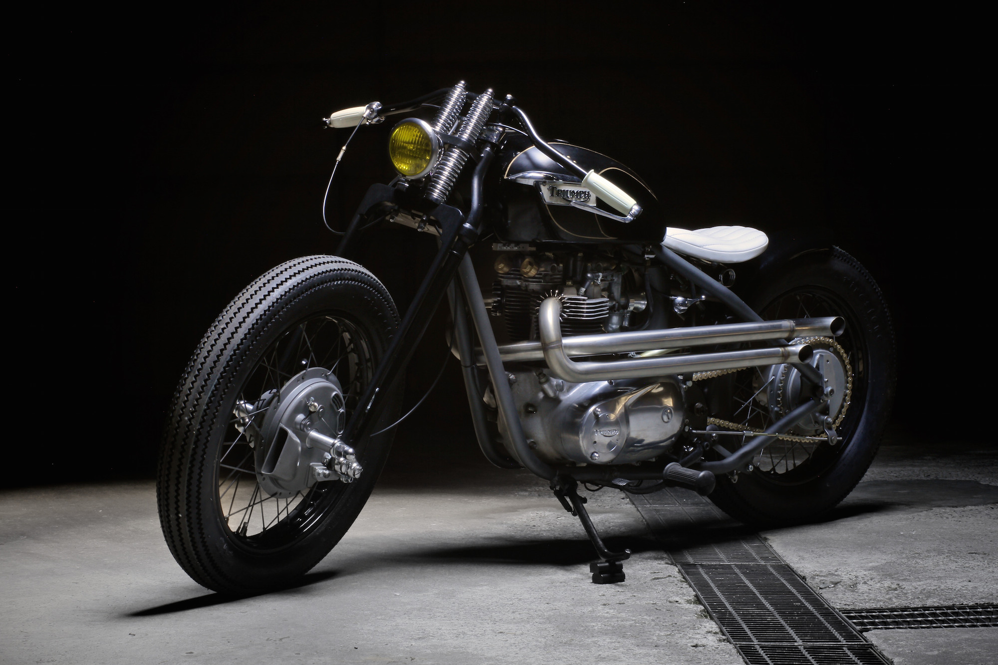 La Triumph bobber, TR6 Tiger de Sartorie Meccaniche | 4h10